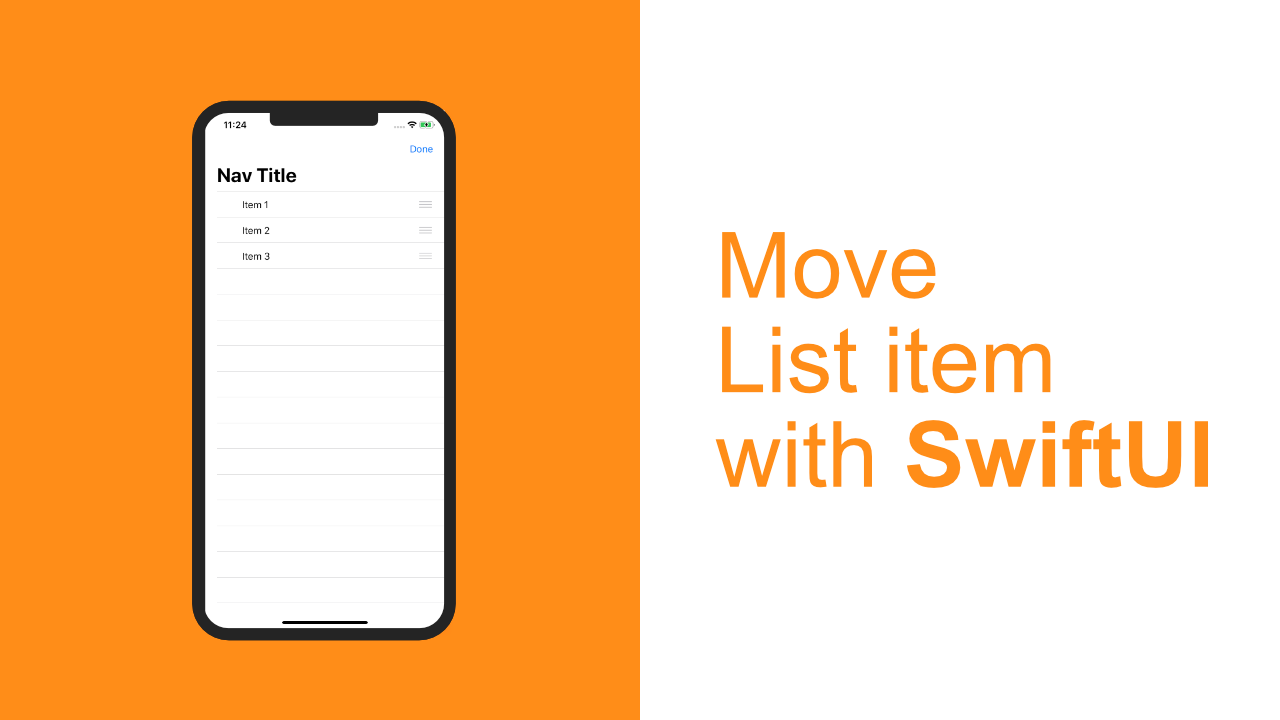 Move List Item With SwiftUI
