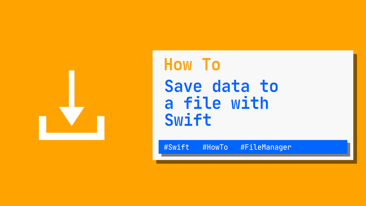 How To Save Data To File With Swift